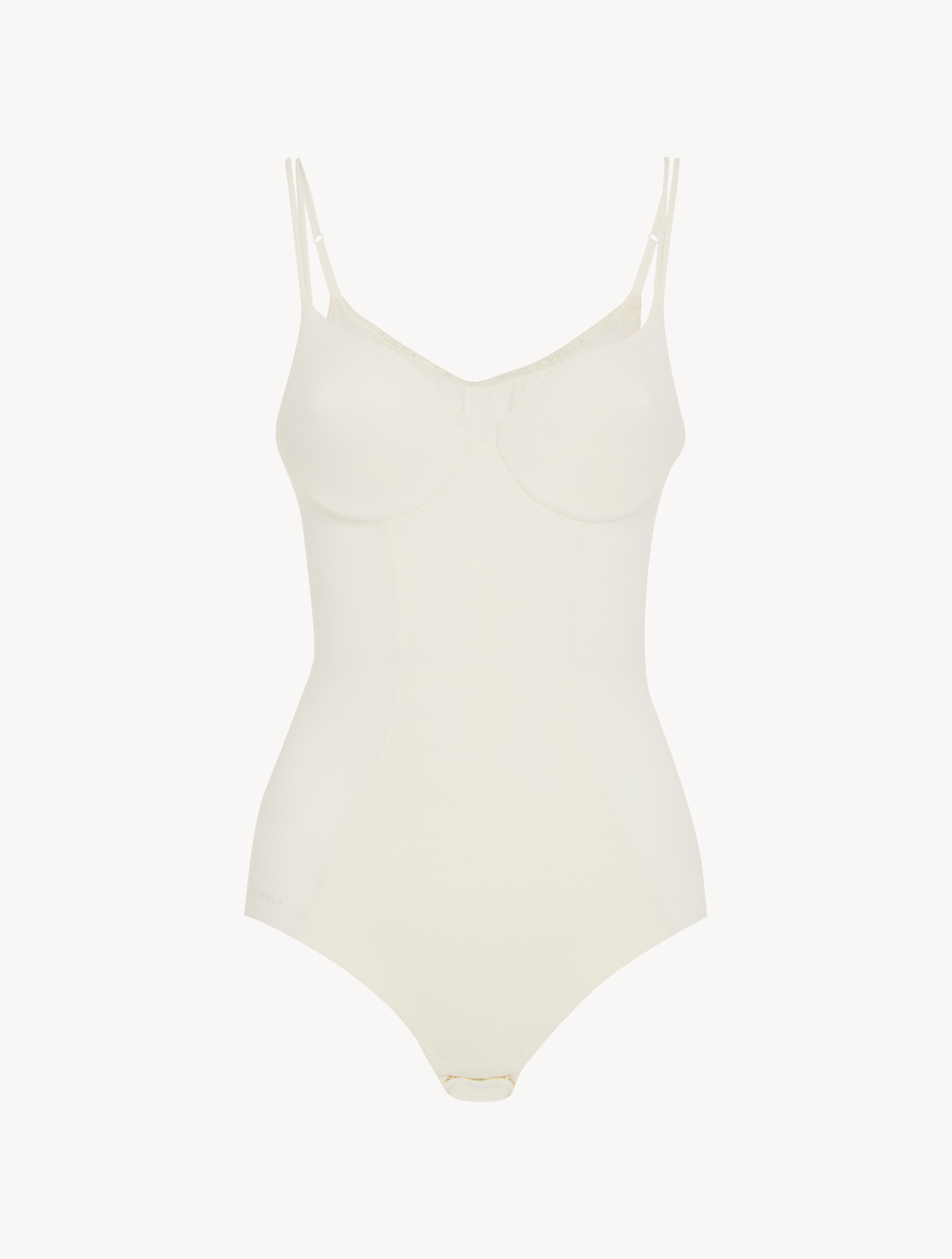 Luxury Lace Bodysuit in White | La Perla