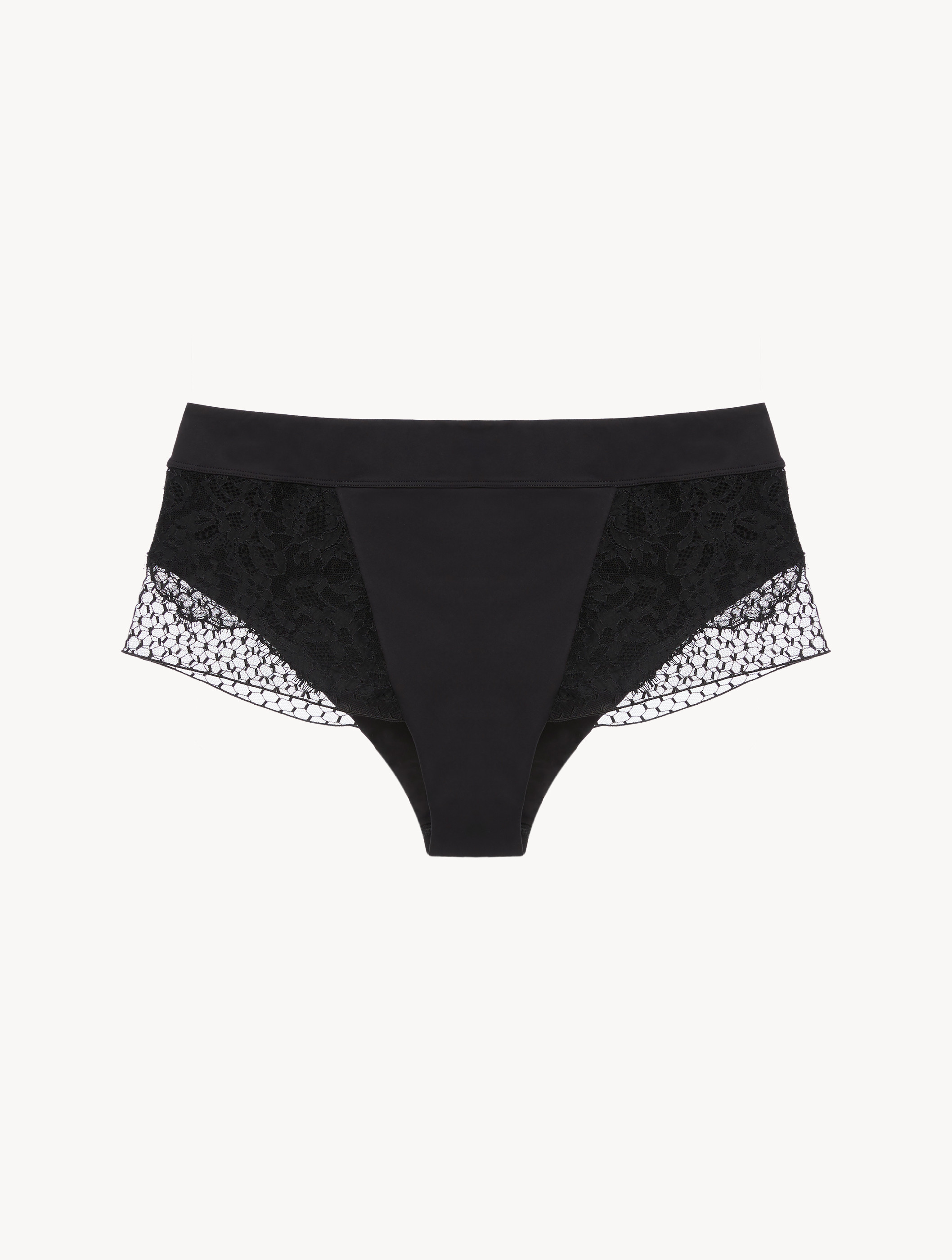 Lace Triangle Bra in Black