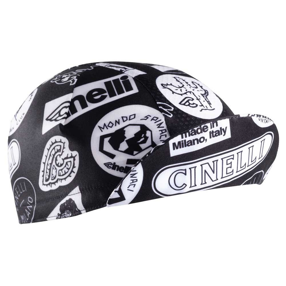 Cinelli Supercorsa Black White Cap | Italian Cycling Hat