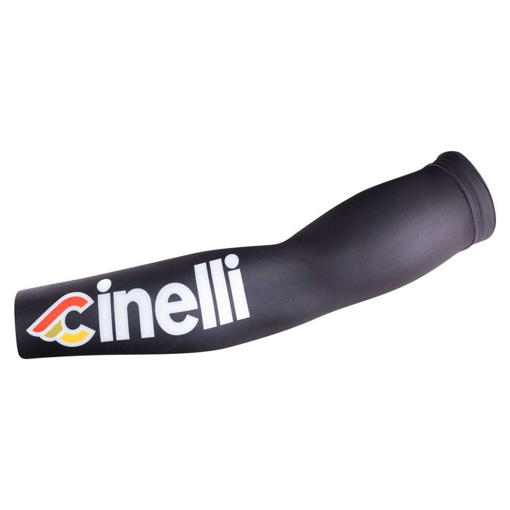 Cinelli Black Logo Black Arm Warmers | Premium Cycling Armwarmers