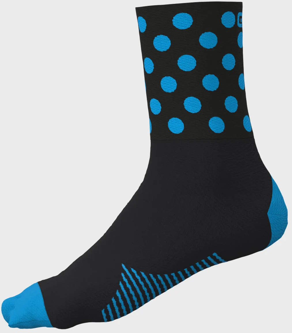 ALE' Bubble Blue Cycling Socks | Premium Italian Bike Footwear