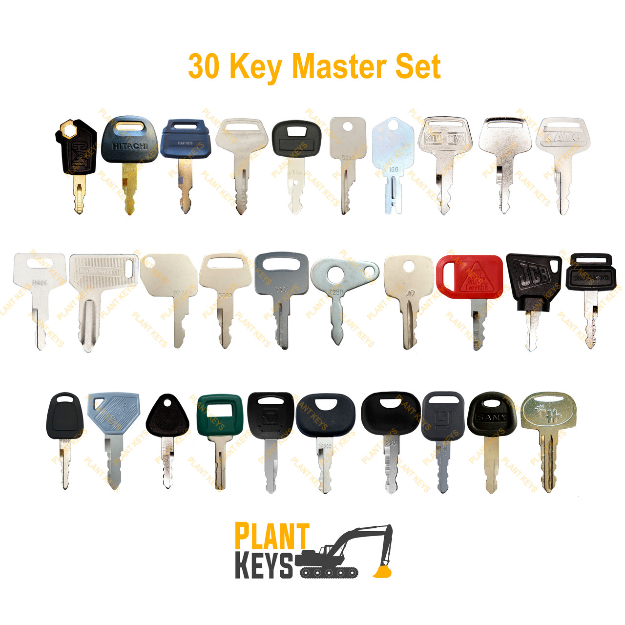 Excavator 30 Key Master Set