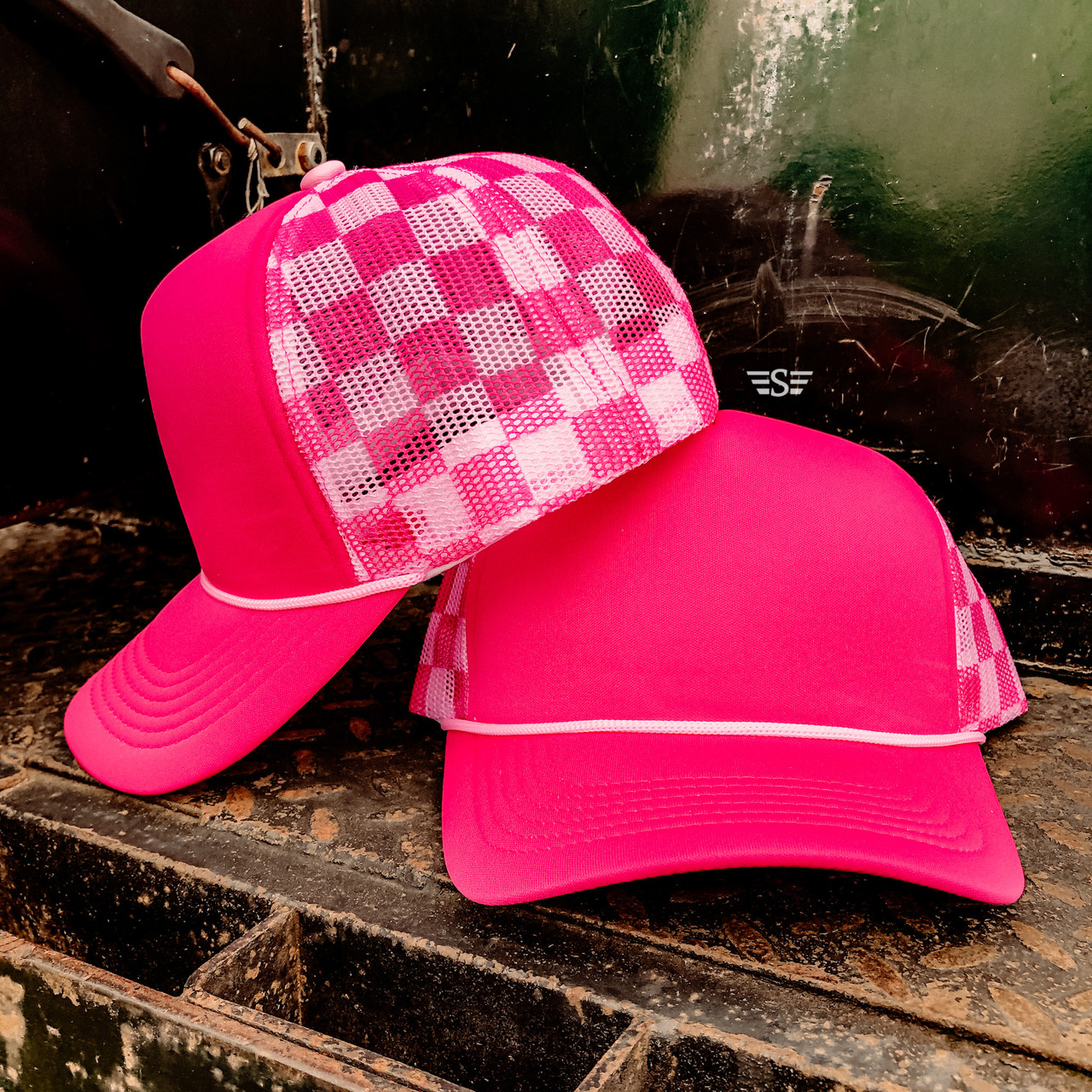 Flying S Company | Checkered Mesh Hats & Western Styles