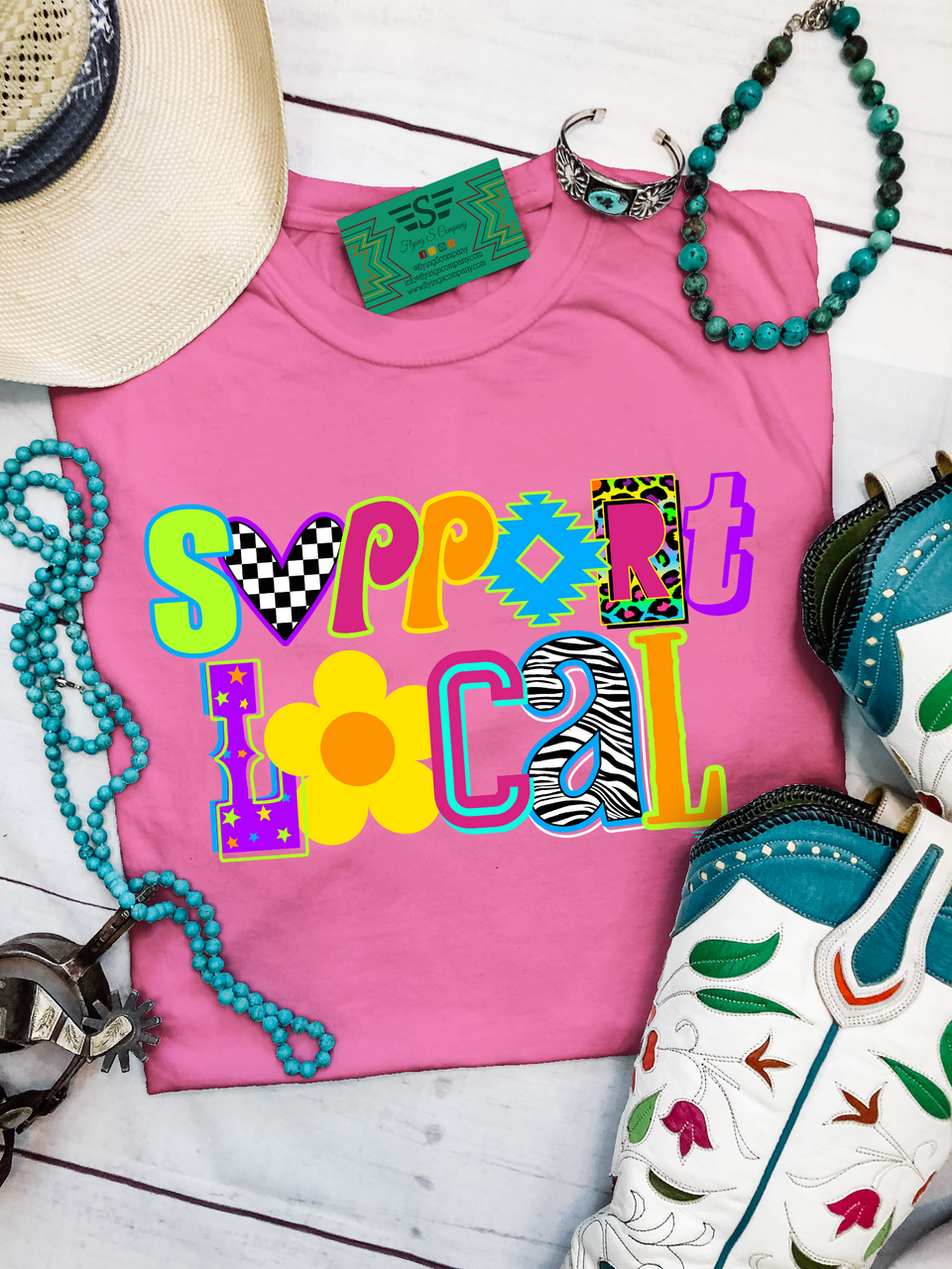 Support Local Tee - Flying S Company