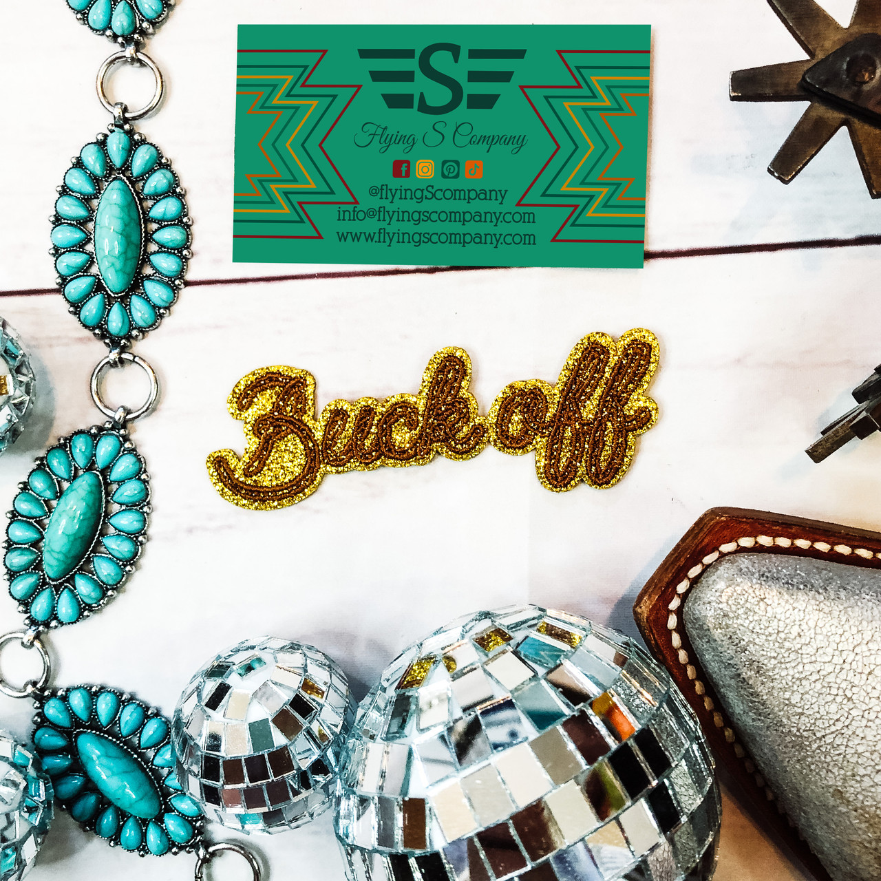 Buck Off Patch Embroidered (Patch ONLY) - Flying S Company