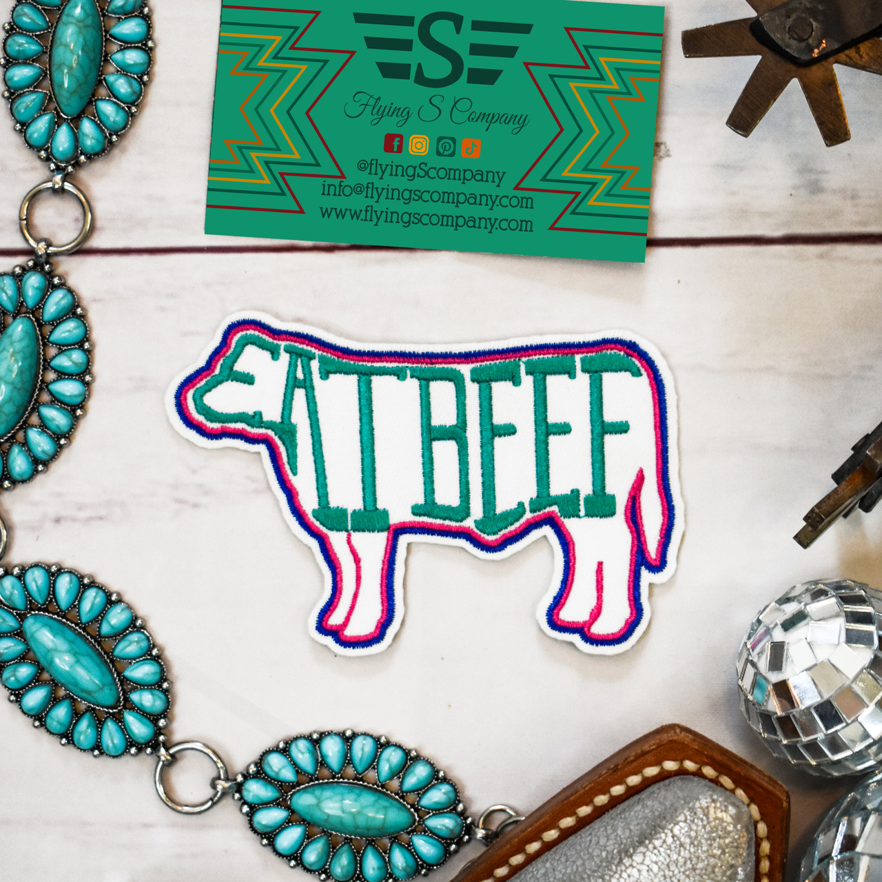 Eat Beef Patch (Patch ONLY) - Flying S Company