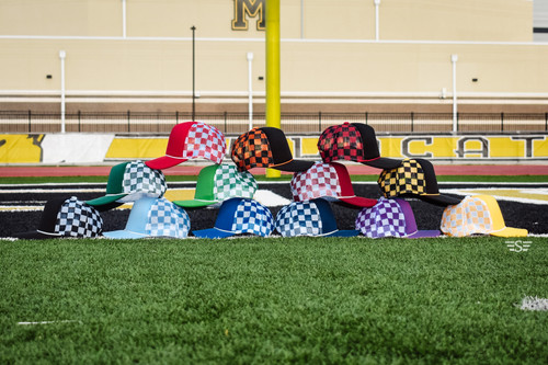 Checkered Mesh Back Cap - Flying S Company