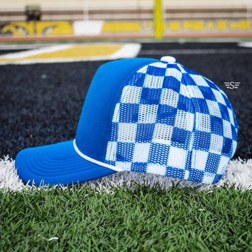 Checkered Mesh Back Cap - Flying S Company