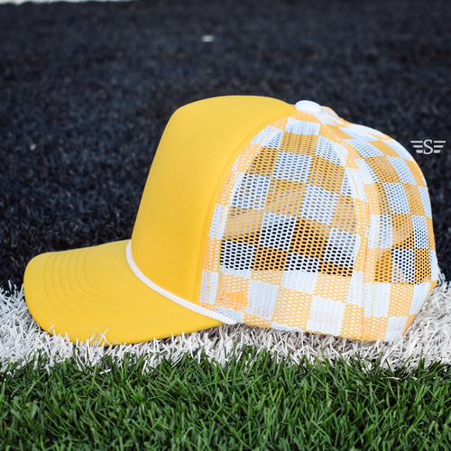 Checkered Mesh Back Cap - Flying S Company