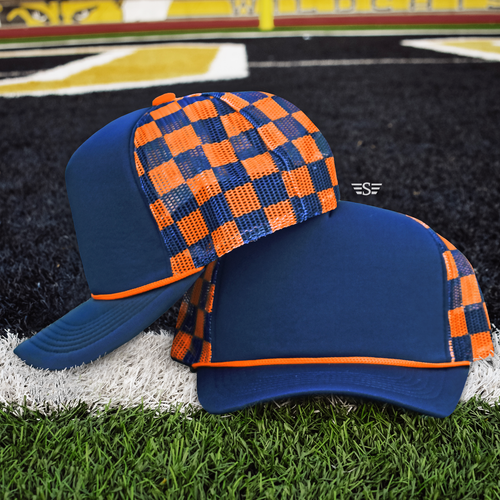 Checkered Mesh Back Cap - Flying S Company