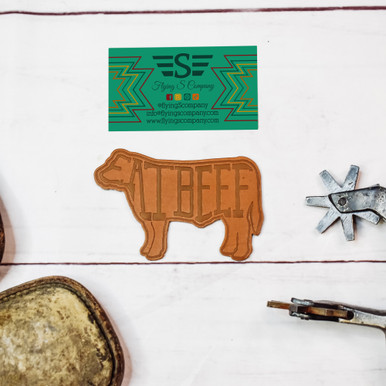 Leather Eat Beef Patch (Patch Only)