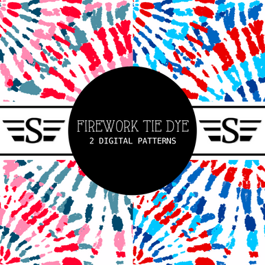 Firework Tie Dye SEAMLESS file - Flying S Company