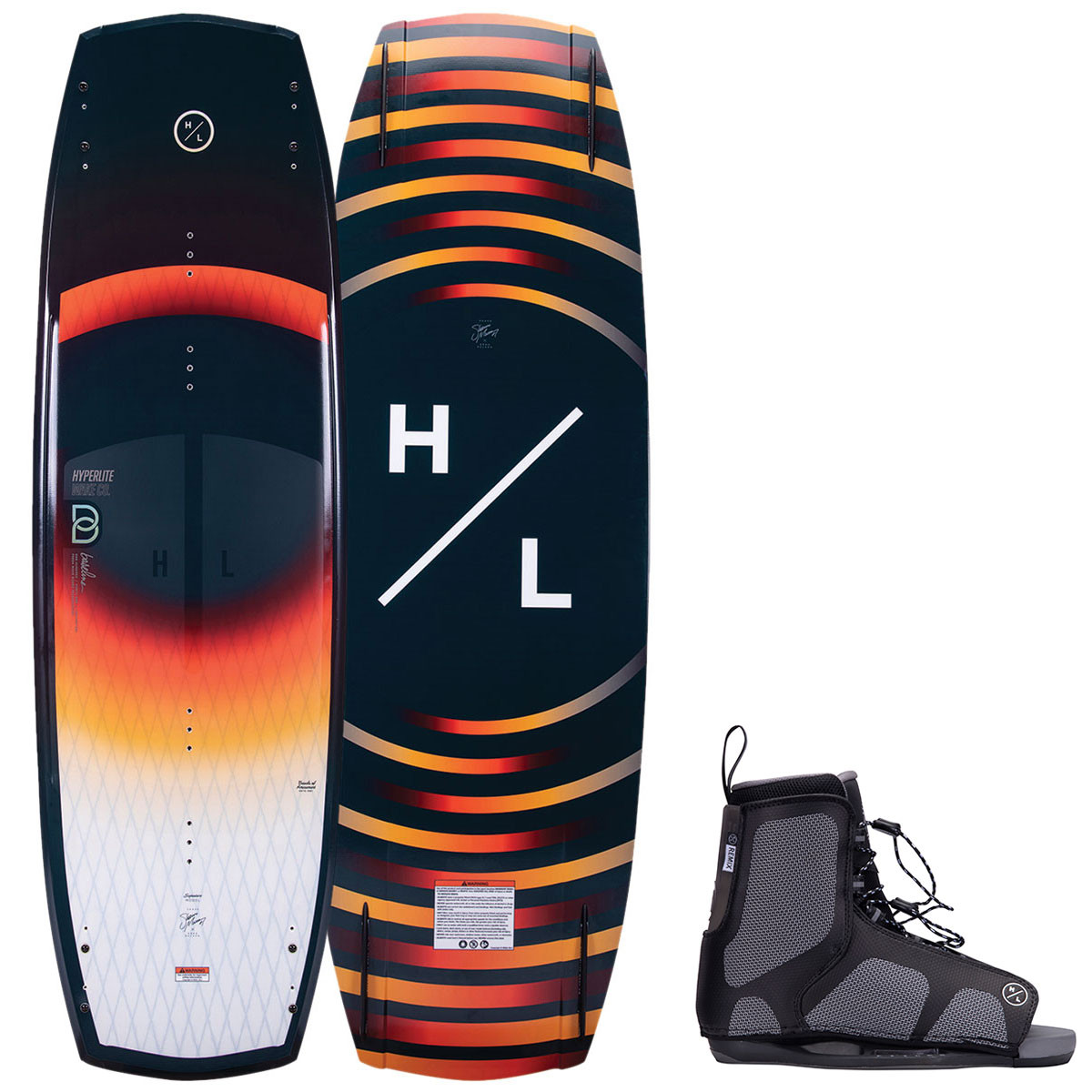 Hyperlite 2023 Baseline Wakeboard & Remix Binding Package | Beginner Wakeboard Packages ...
