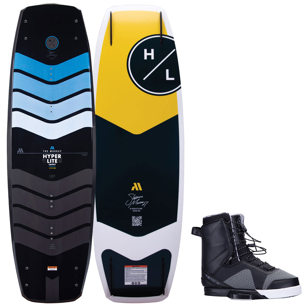 Hyperlite 2023 Murray Wakeboard & Team X Binding Package | Intermediate Wakeboard Packages ...
