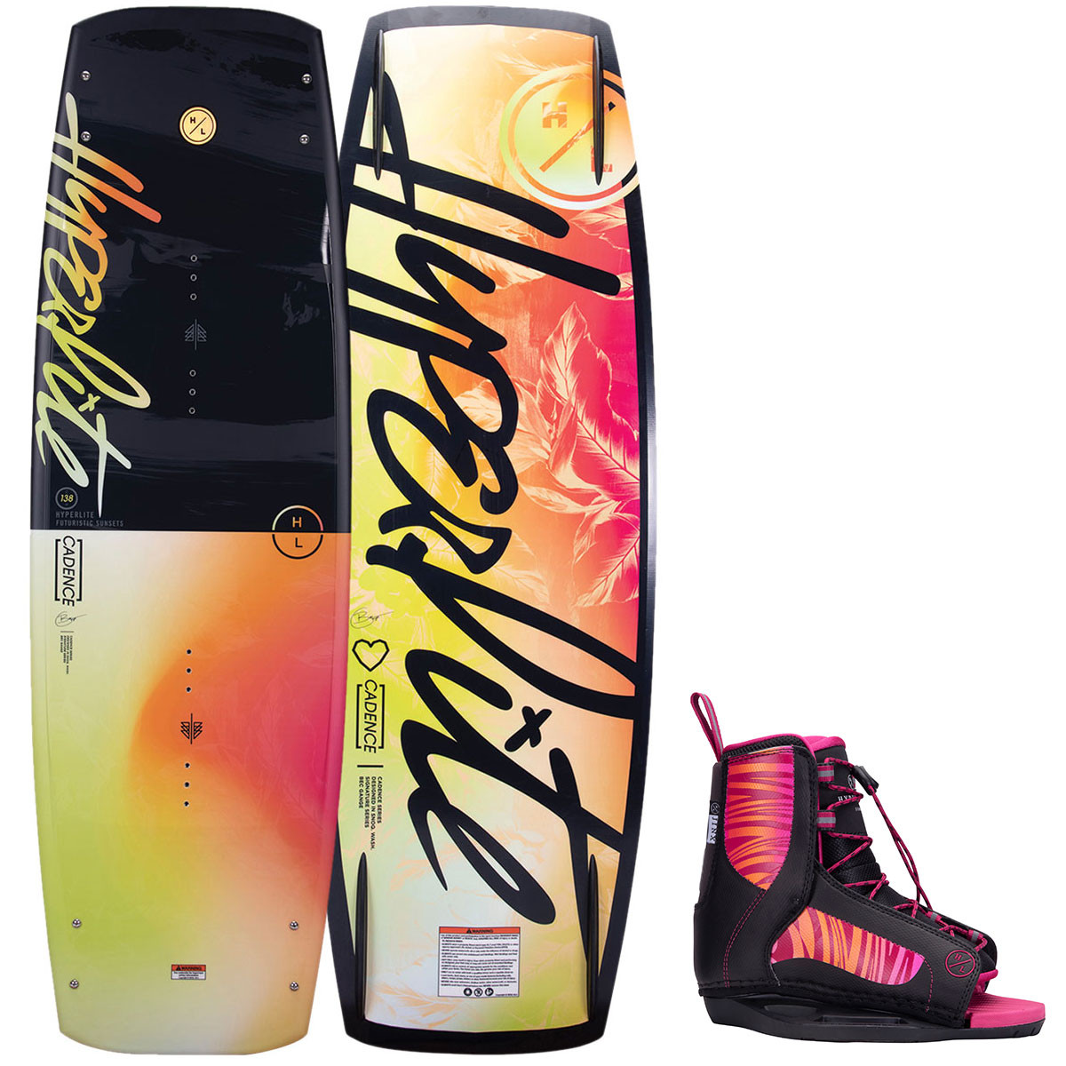 Hyperlite 2023 Cadence Women's Wakeboard Package with Jinx Binding ...
