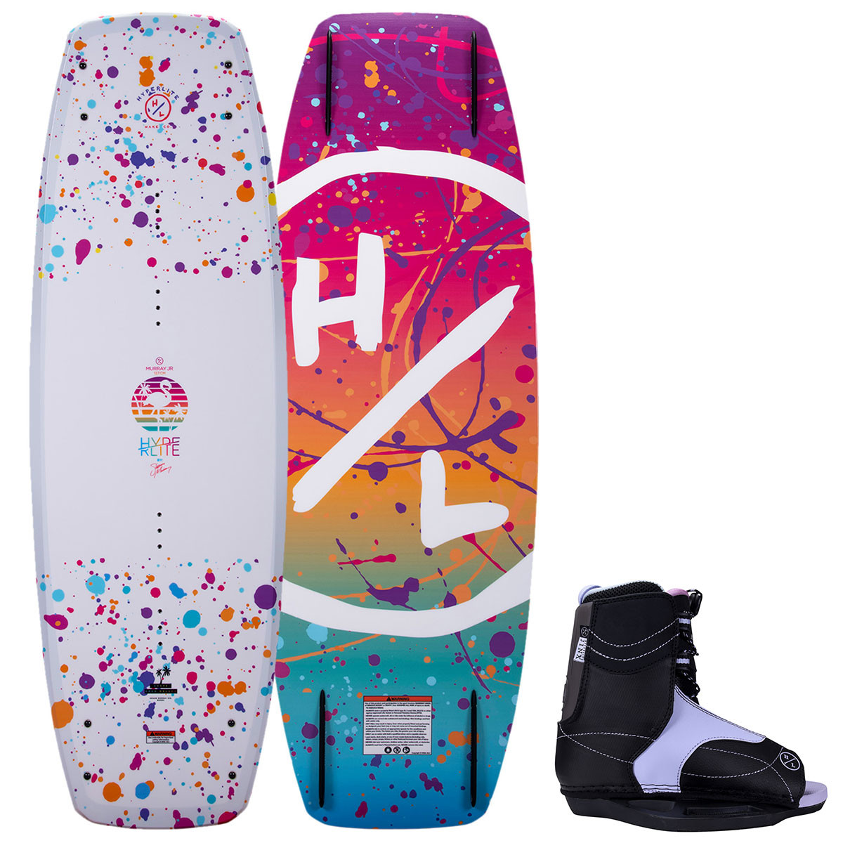 Hyperlite Murray Jr. Girl's Wakeboard Package w/ Jinx Girl's Bindings 2024