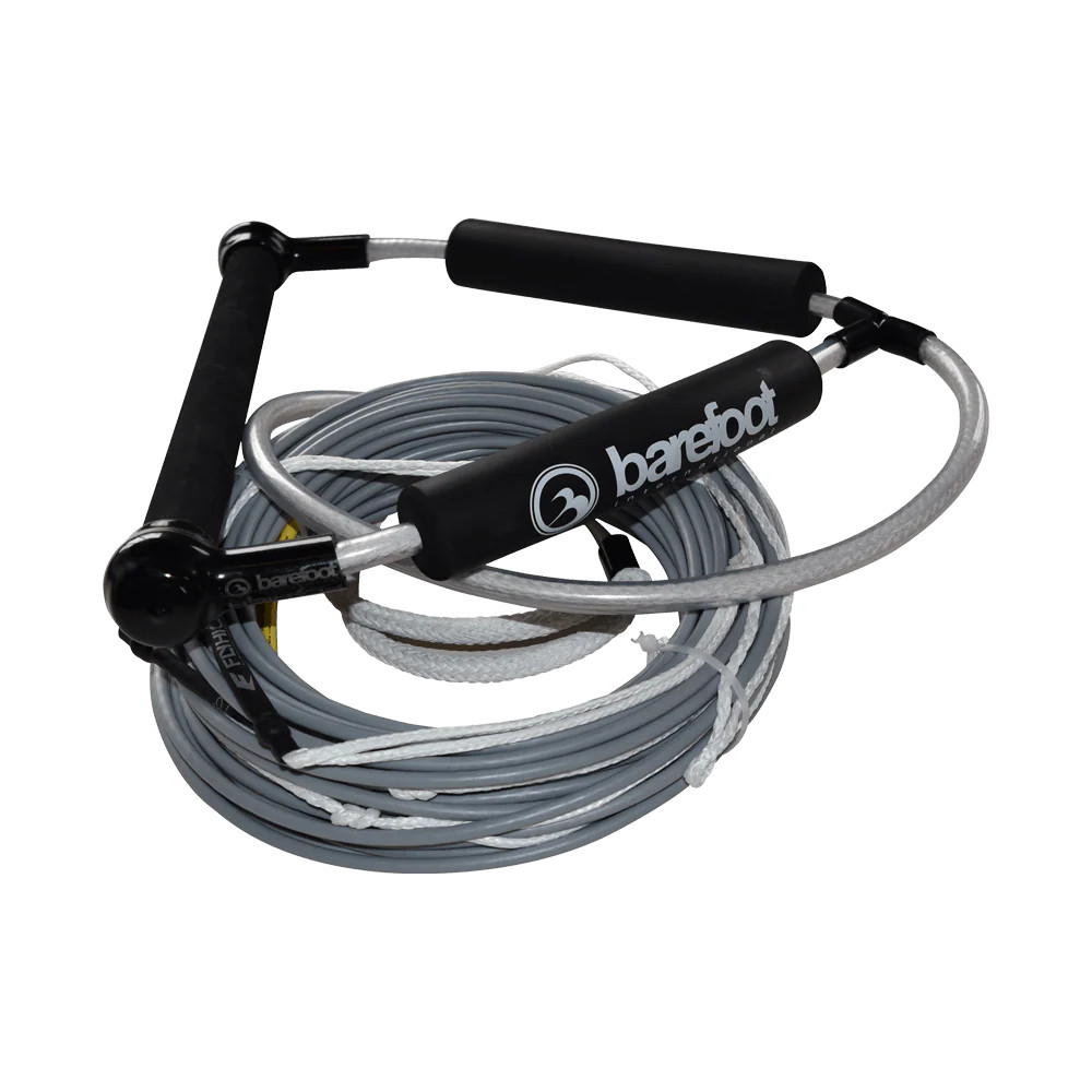 Barefoot Intl Silver Spectra Wake Rope & Handle Combo [Silver]