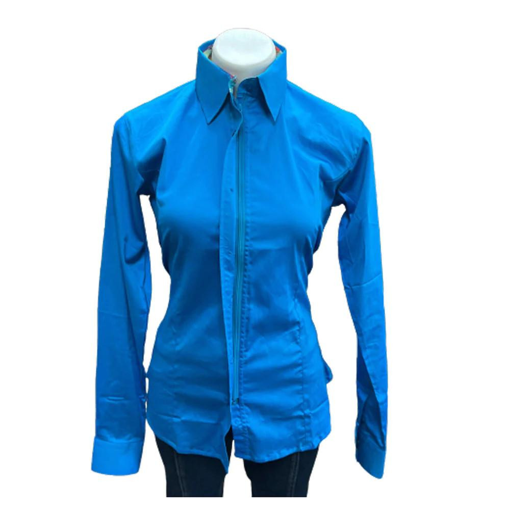 Royal Highness Sateen Concealed Zipper Equestrian Show Shirt - Jackson ...