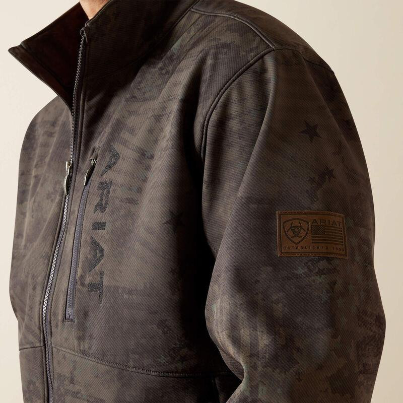 Ariat Men Phantom Patriot Flag Softshell Jacket | JW Stores