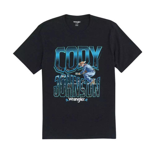 Wrangler Men's Jet Black Cody Johnson T Shirt | JW Stores