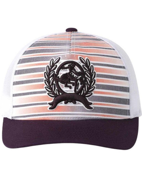 Cinch Women's Purple Logo Striped Ball Cap | JW Stores