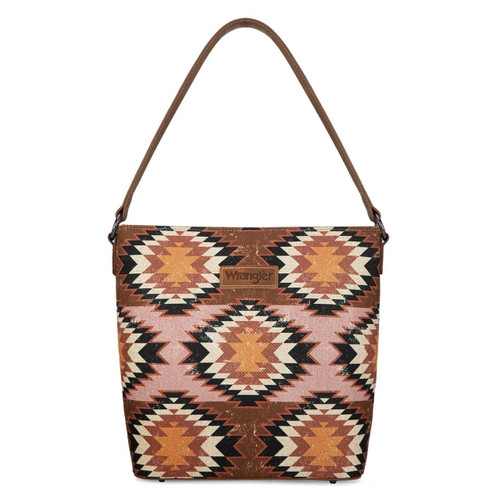 Montana West Brown Aztec Distressed Hobo Bag | JW Stores