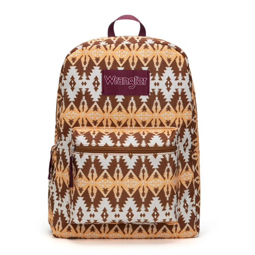 Montana West Wrangler Brown Aztec Print Backpack | JW Stores