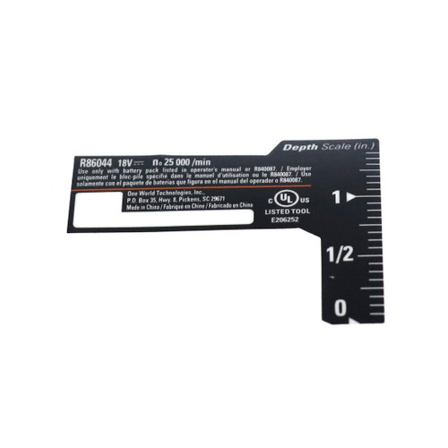 Ryobi 941121751 LABEL DATA R86044 - PowerToolReplacementParts