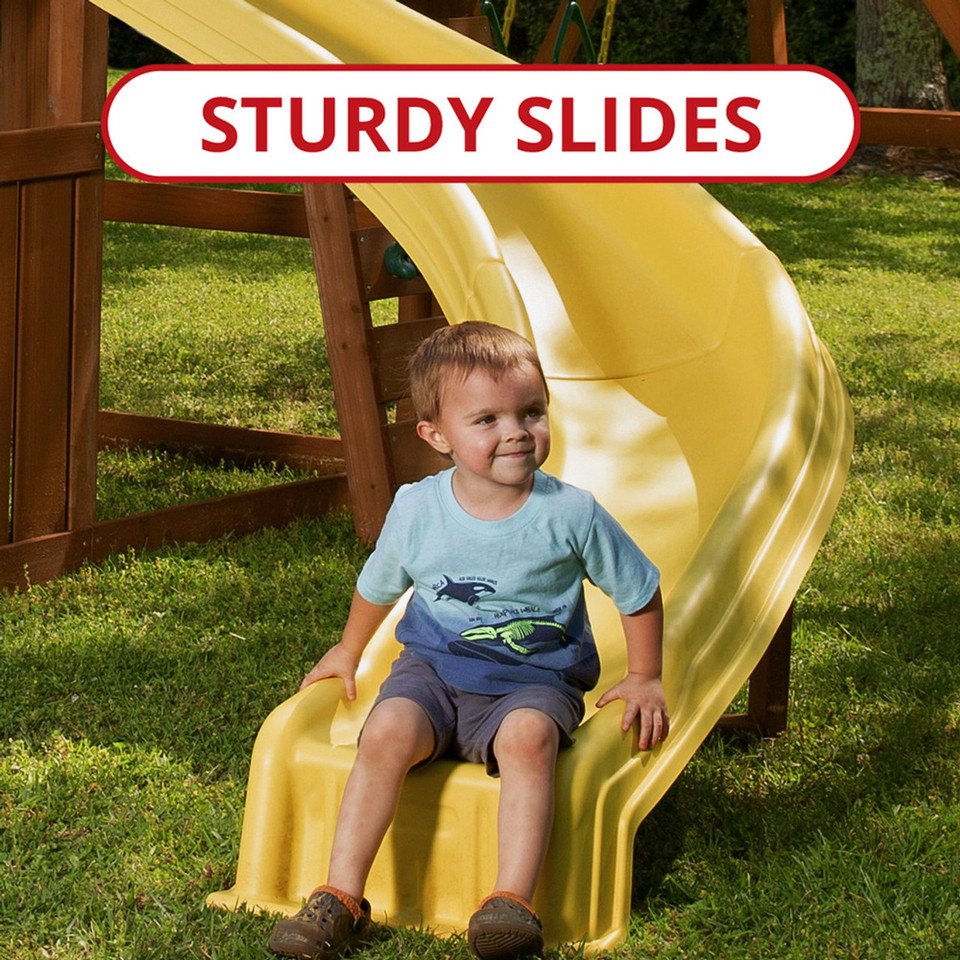 Swing-N-Slide Castlebrook Wood Complete Play Set | SelectSheds.com