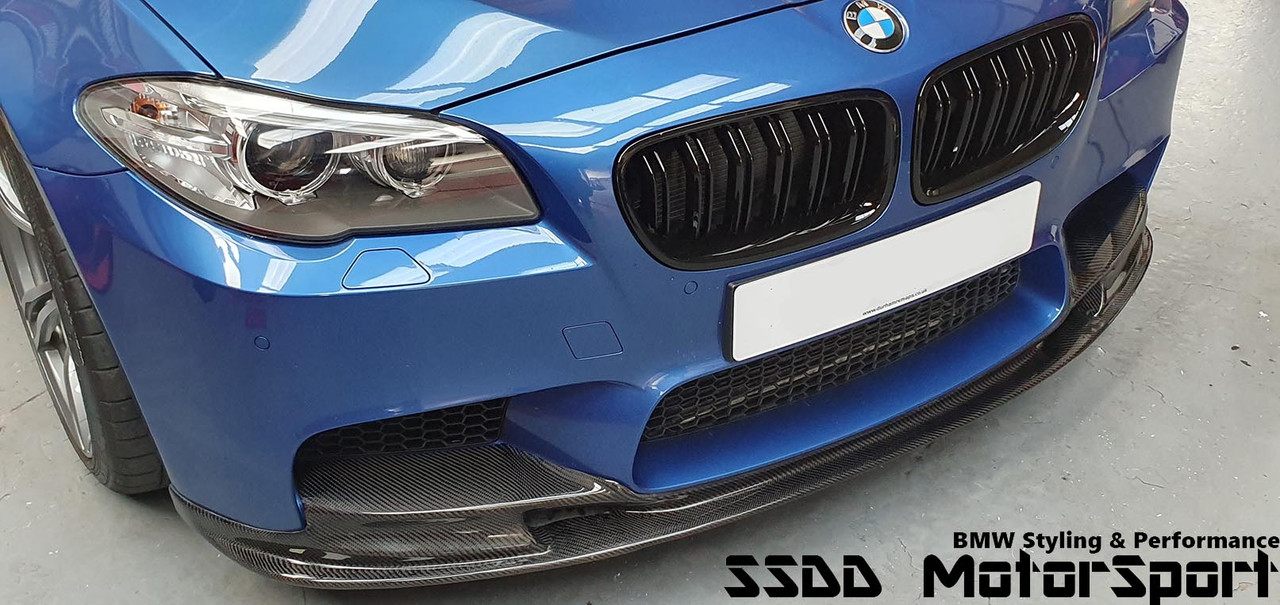 BMW F10 M5 3D Style Carbon Fibre Front Bumper Lip Splitter