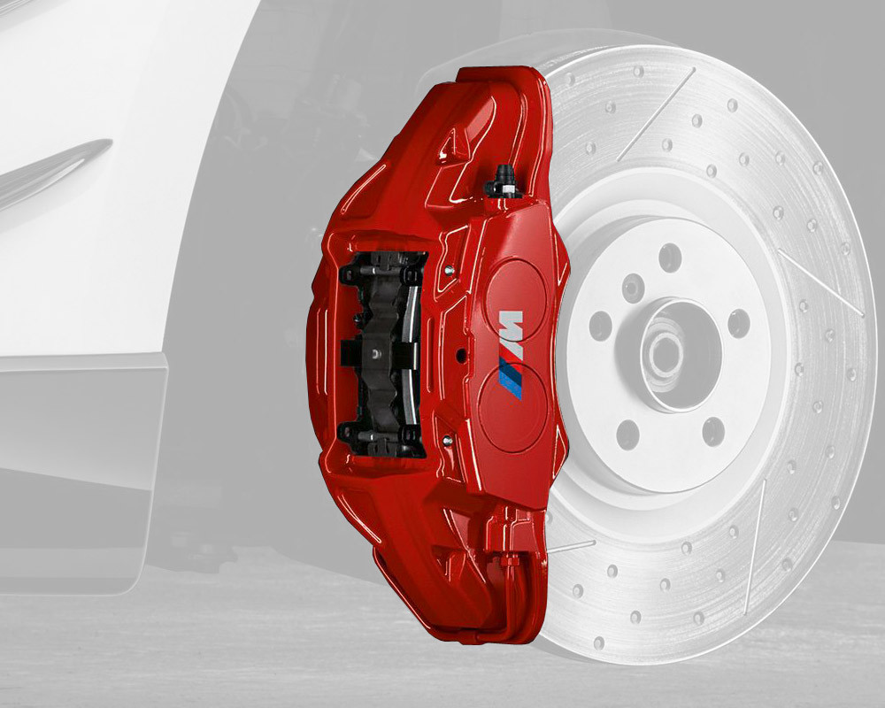 GENUINE BMW M PERFORMANCE FRONT BRAKE KIT FOR F40, F44, RED CALIPERS ...