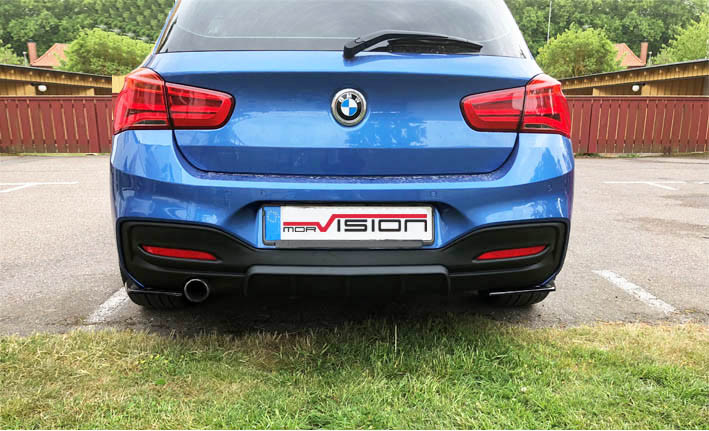 BMW F20 F21 LCI Rear Diffuser 15-19 | Black or Carbon Look