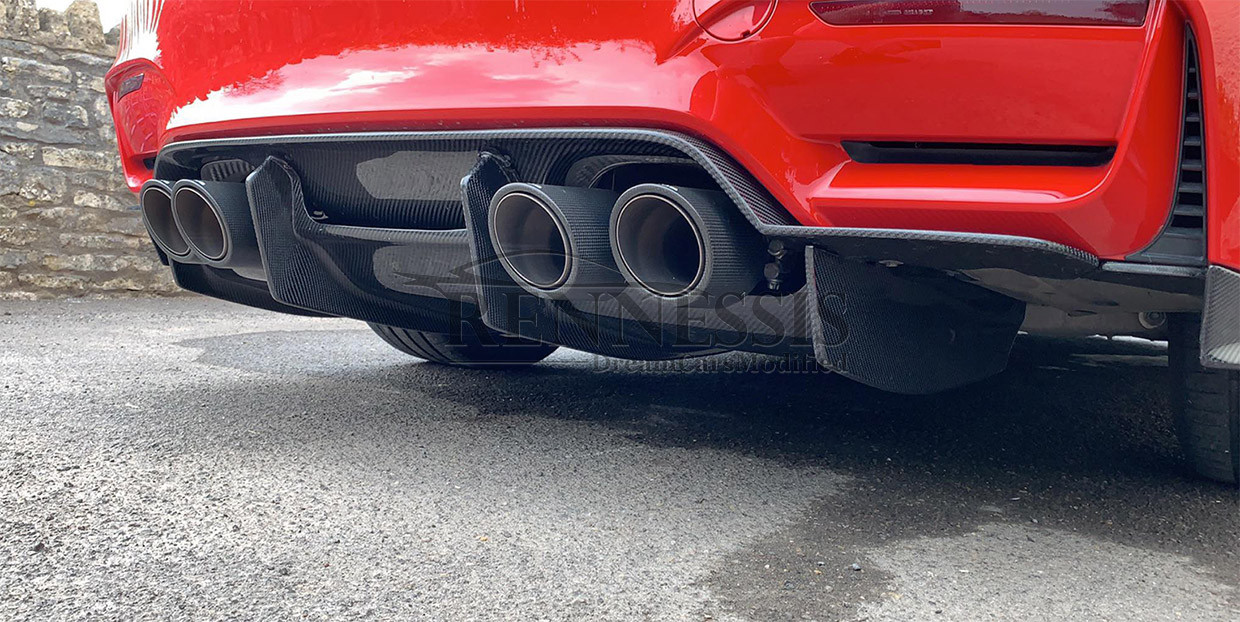 F80 M3 F82 F83 M4 PSM Style Carbon Fibre Rear Diffuser