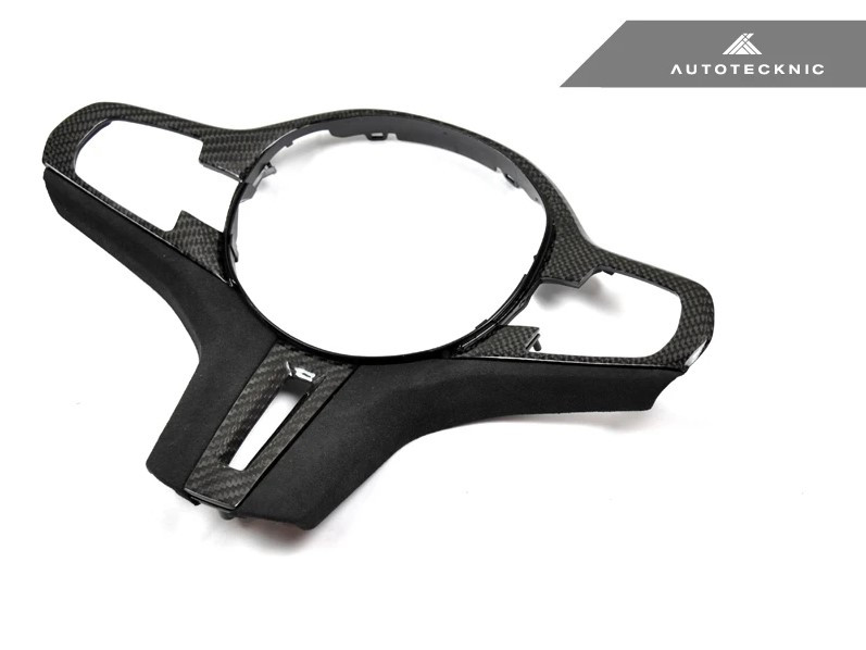 Carbon Alcantara Steering Wheel Trim for BMW F90 M5