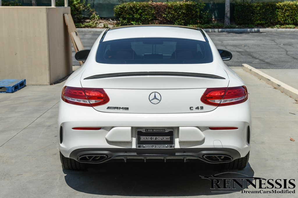 Mercedes W205 C Coupe C300 C43 C63 AMG Carbon Fiber Boot Spoiler