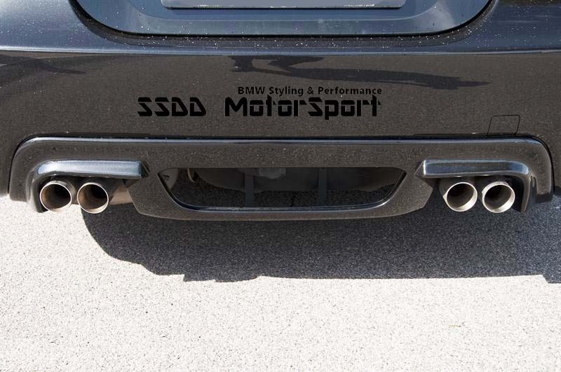 RIEGER BMW E60 E61 M Sport Carbon Look Quad Rear Bumper Diffuser - SSDD ...