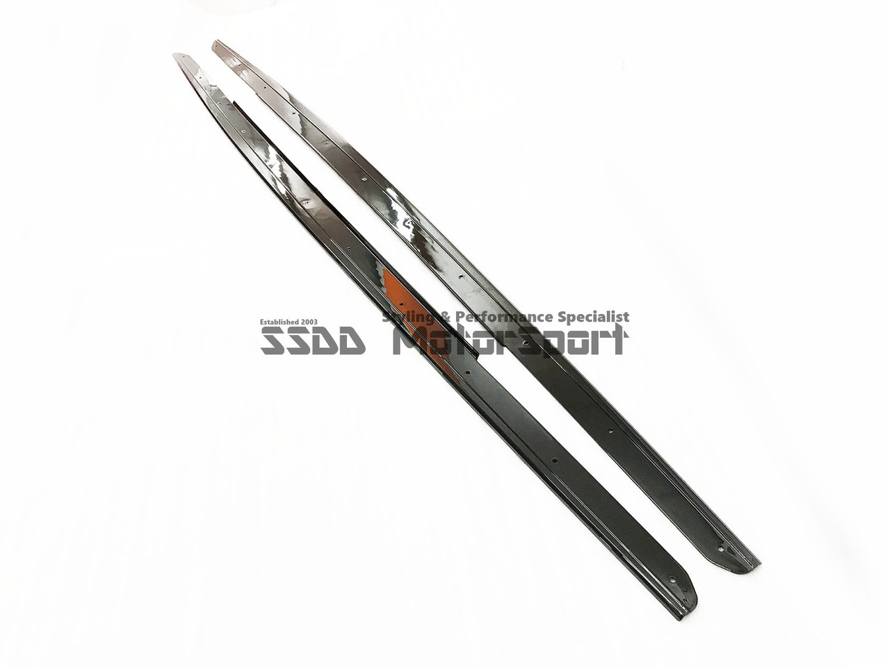 Gloss Black Performance Side Skirt Extensions for BMW F10 F11 MSPORT ...