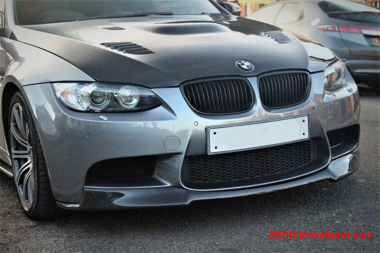 E92 E93 M3 GTR Style Vented Carbon Fibre Bonnet - SSDD MotorSport Ltd