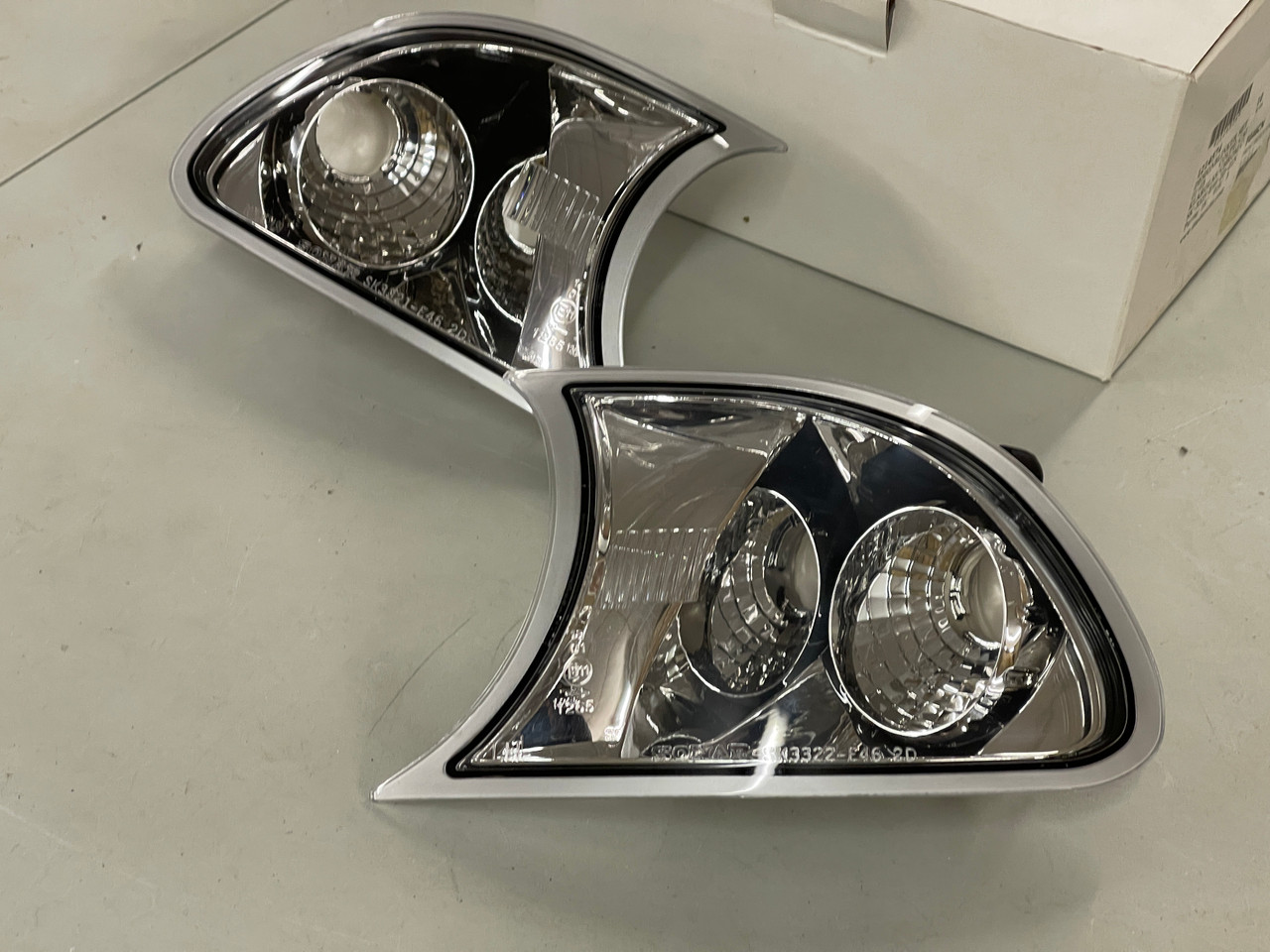 E46 Coupe Convertible 01-03 Chrome Projector Look Front Indicators ...