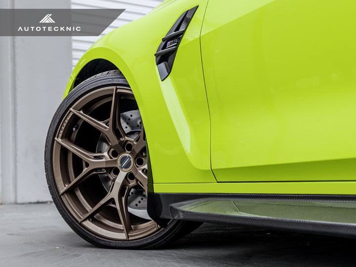 AutoTecknic Carbon Fibre Front Splash Guards for BMW G80 M3, G82, G83 ...