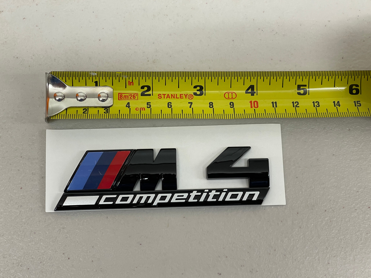 GLOSS BLACK M4 COMPETITION EMBLEMS BADGES - SSDD MotorSport Ltd