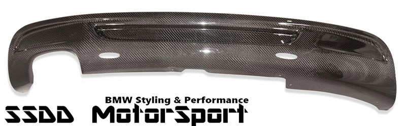 RENNESSIS Carbon Fibre Rear Diffuser for BMW E82 E88 1 Series | MSport ...