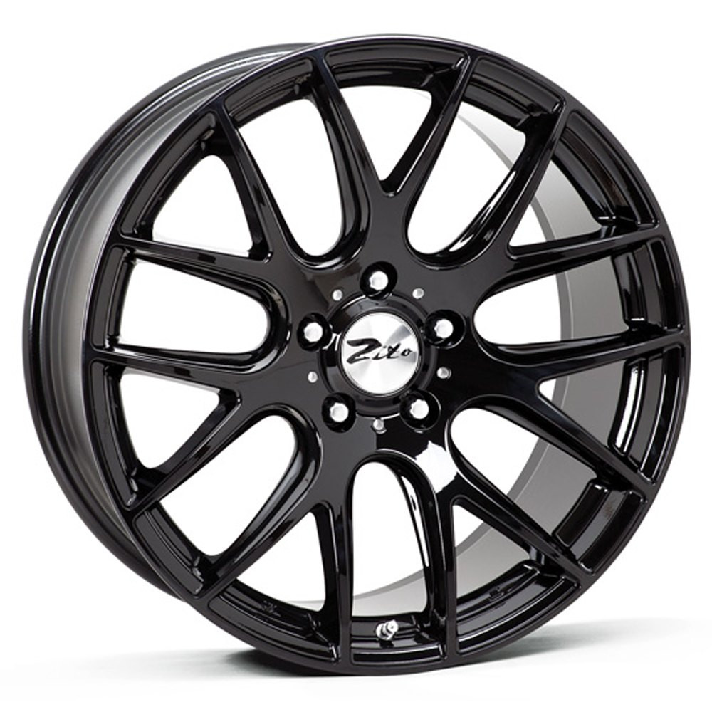 19" ZITO 935 CSL GTS ALLOYS IN GLOSS BLACK, DEEPER CONCAVE 9.5" REARS ...