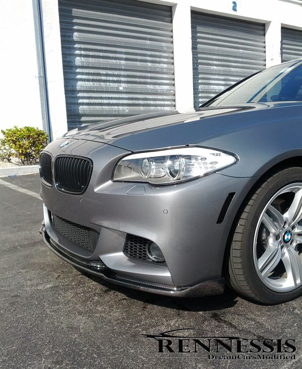 RENNESSIS EVO Carbon Fibre Front Splitter for BMW F10 F11 5 Series ...