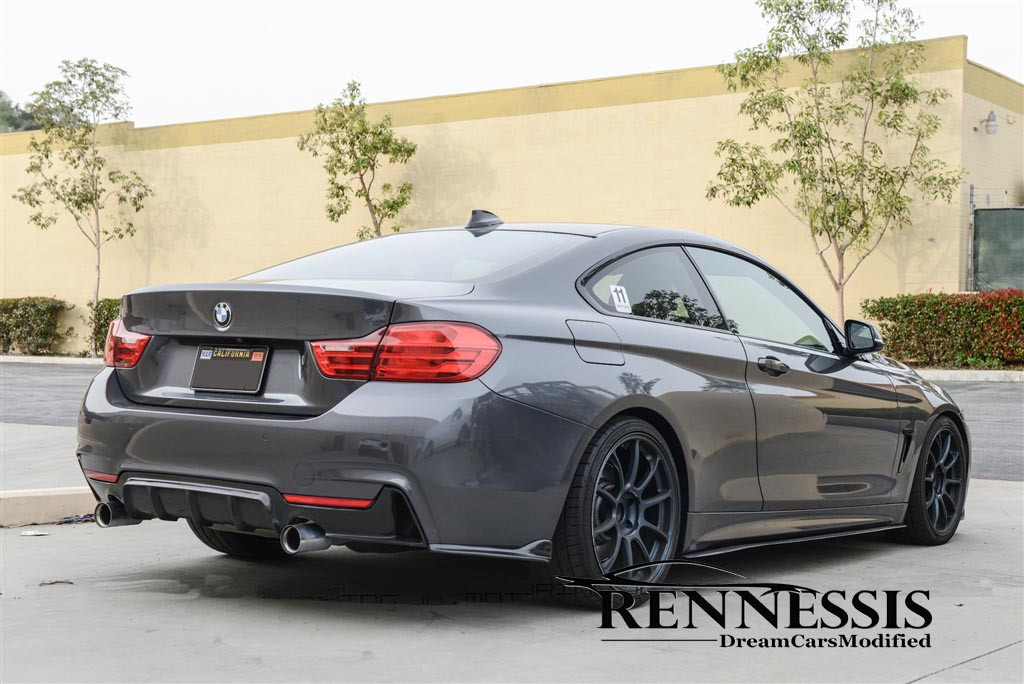 RENNESSIS F32 F33 F36 Carbon Rear Bumper Extensions Trims
