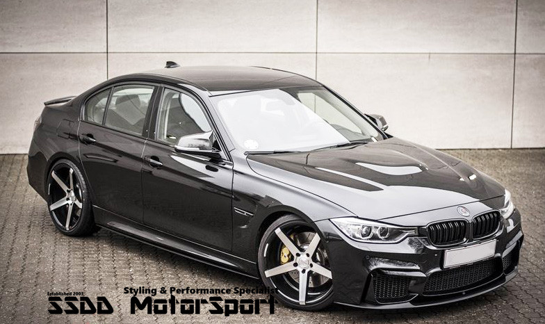 F30 F31 M3 Look Metal Front Wings Fender Kit with Black Vents - SSDD ...