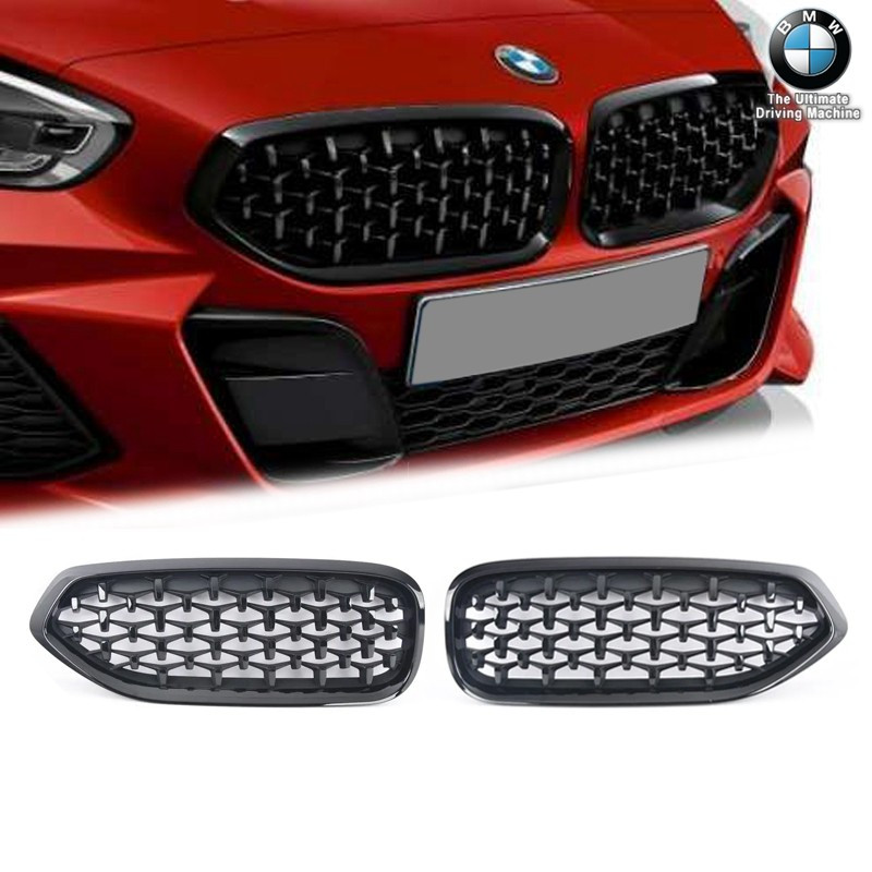 RENNESSIS BMW E85 E86 Z4 Gloss Black Kidney Grilles - SSDD MotorSport Ltd