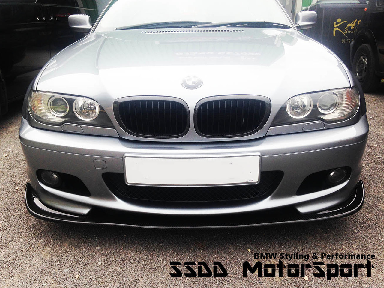 BMW E46 M Sport Carbon Fibre Clubsport Style Front Splitters