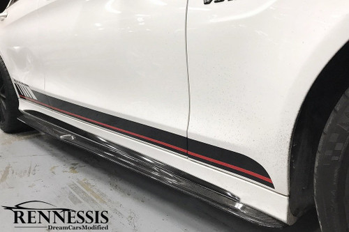 Mercedes Benz W205 C63 C63S AMG Carbon Fiber Side Skirts
