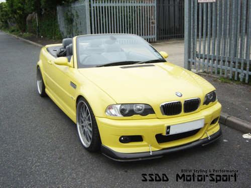 E46 M3 3 Piece Racing Carbon Fibre Front Splitter Set